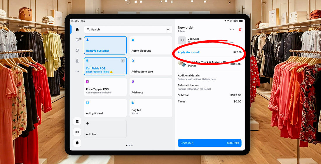 Shopify Brings Integrated Store Credits to POS