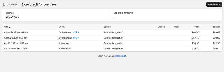 How to issue refunds as store credit when processing a Shopify return