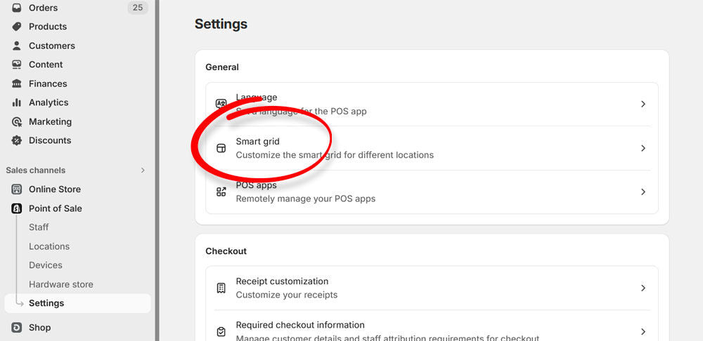 How to remotely update your Shopify POS grid tile layout